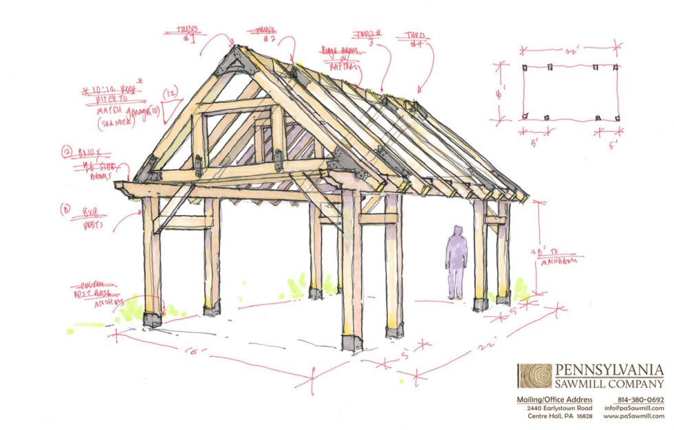 Timberframe Structures - The Pennsylvania Sawmill Company